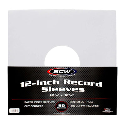 Paper Record 12" Inner Sleeves (50 Sleeves Pack) - Happy Valley