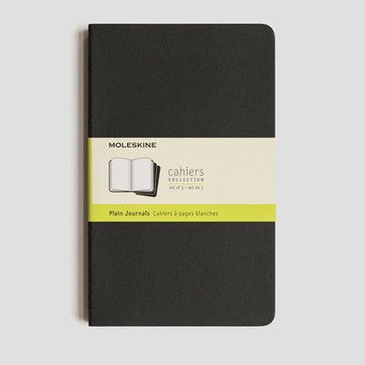 Moleskine Notebook - Cahier Large Plain Black (Set of 3) - Happy Valley